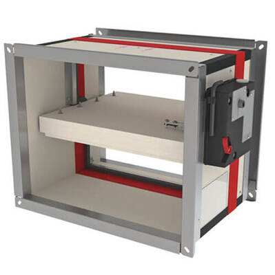 CU2-15 - Rectangular fire damper 120min at 1500 Pa | Rf-Technologies