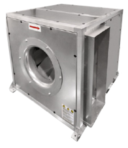 Box fans housed in a sound proofing cabinet | Goveco